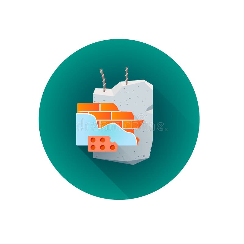 Icono De La Basura De Los Escombros Del Edificio Del Vector Ilustración ...