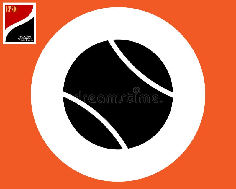 Icono De La Bola Para En El Tenis Ilustración del Vector - Ilustración ...