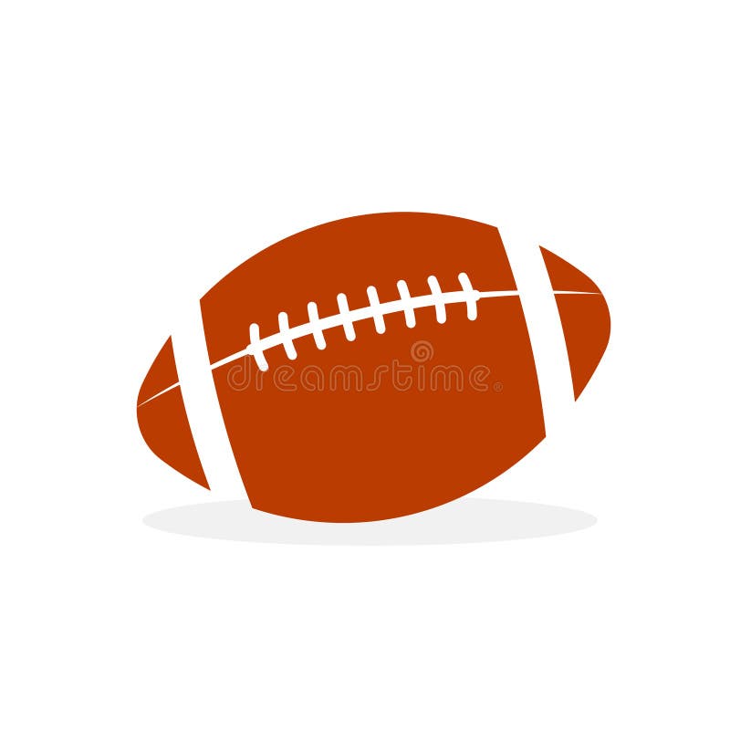 Icono de la bola de rugbi ilustración del vector. Ilustración de ...