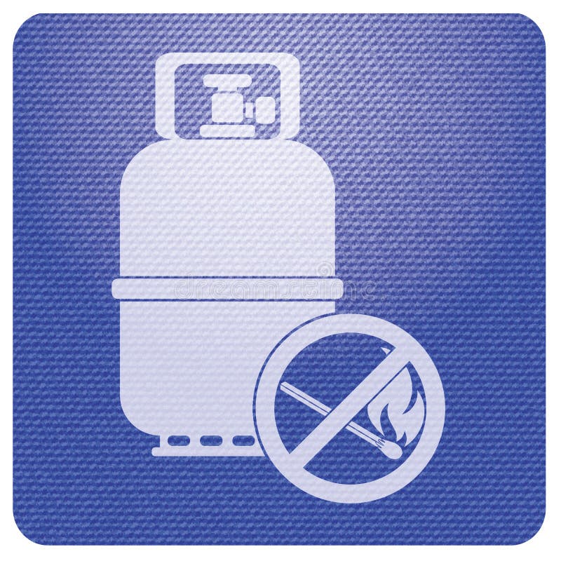 Icono De La Botella De Gas Que Acampa Ilustración del Vector ...