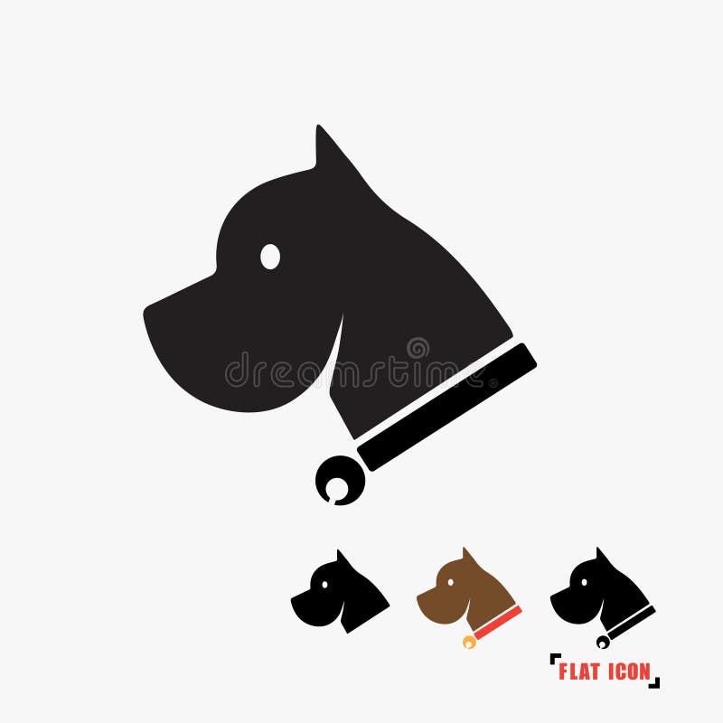 Icono De La Cabeza De Perro Ilustración del Vector - Ilustración de ...