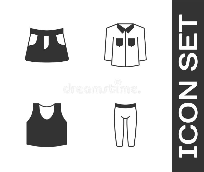 Icono De La Camisa Y De La Camisa. Vector Stock de ilustración ...