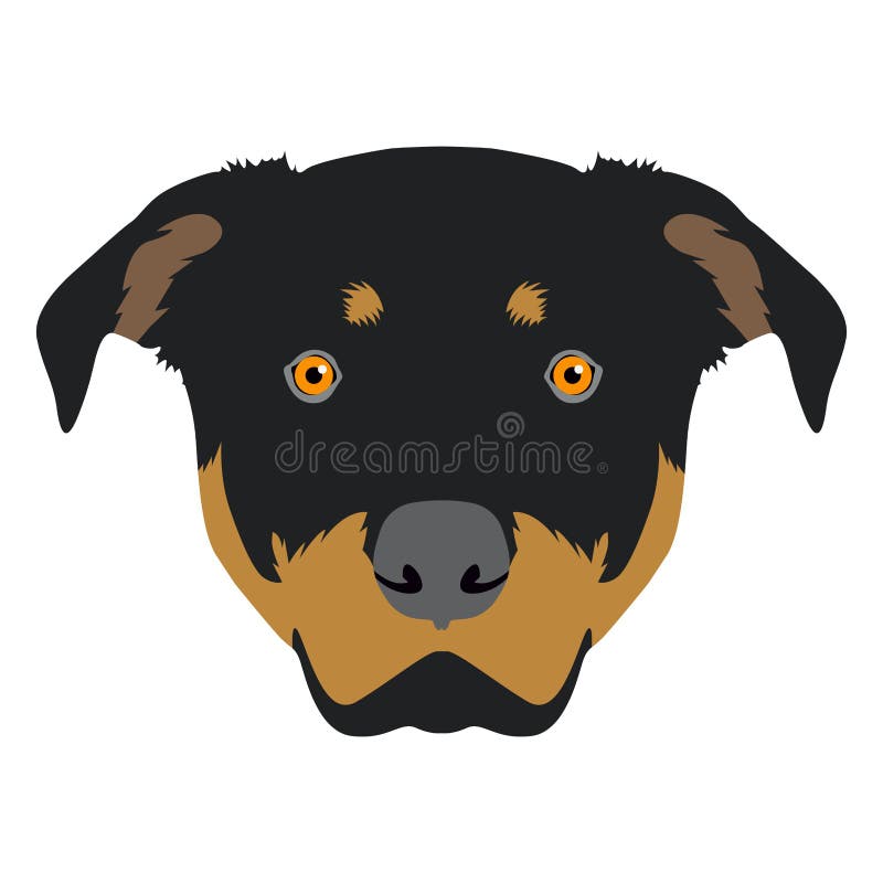 Icono de la cara del perro ilustración del vector. Ilustración de ...