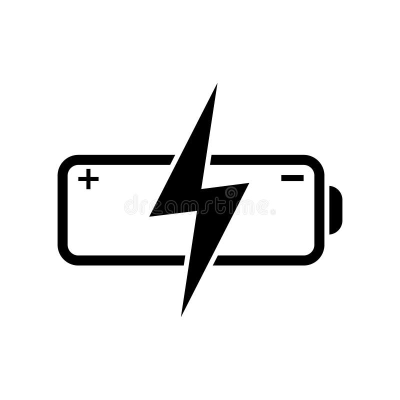 Icono De La Carga De Batería, Batería, Icono Del Ejemplo Del Vector Del ...