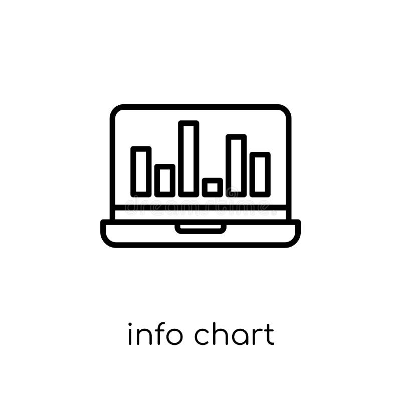 Icono De La Carta De La Información Ico Linear Plano Moderno De Moda De ...