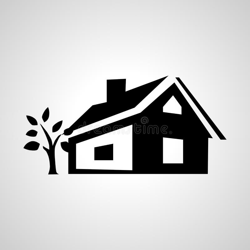 Icono De La Casa De Iconos Del Vector De La Casa Ilustración del Vector ...