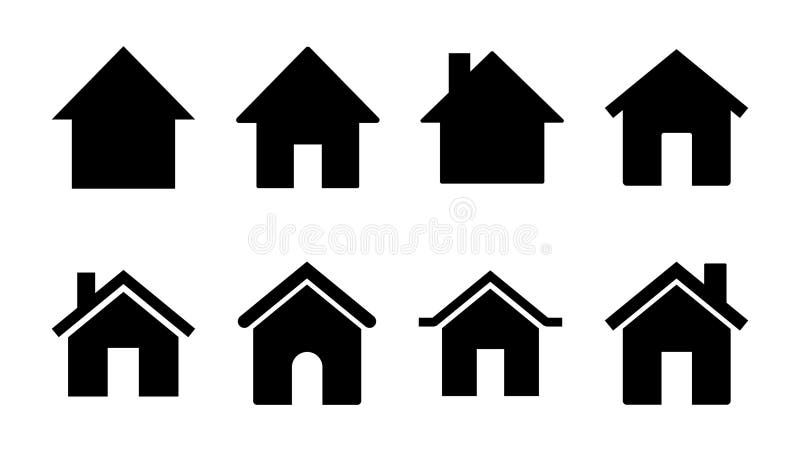 Icono De La Casa . Vector De Icono Del Hogar Ilustración del Vector ...