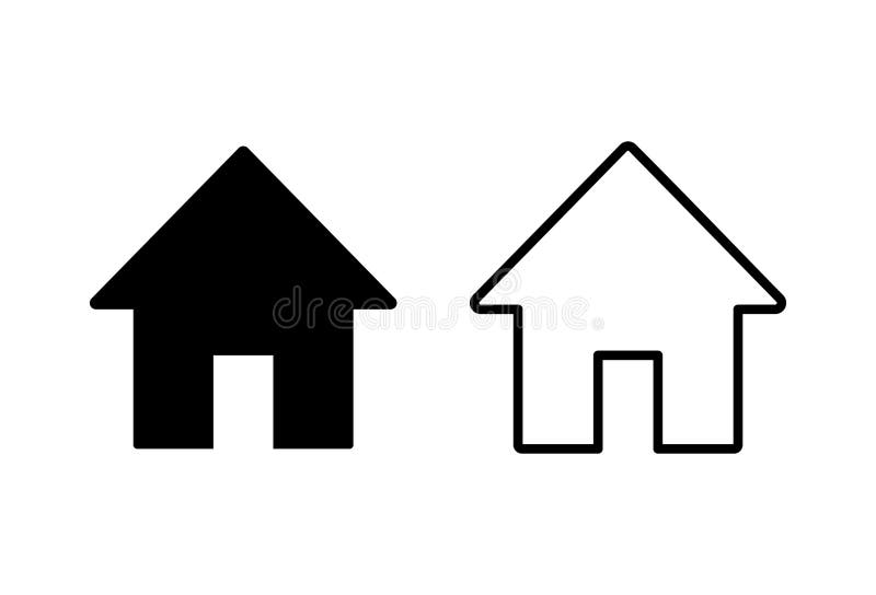 Icono De La Casa . Vector De Icono Del Hogar Ilustración del Vector ...