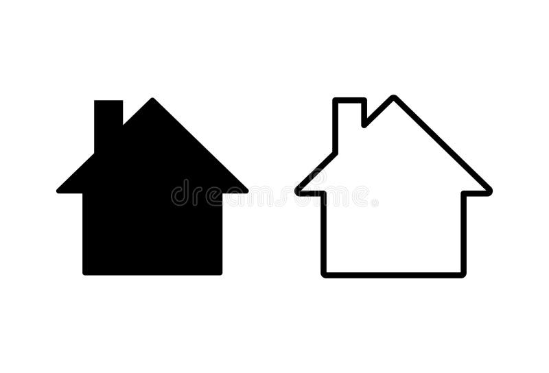 Icono De La Casa . Vector De Icono Del Hogar Ilustración del Vector ...
