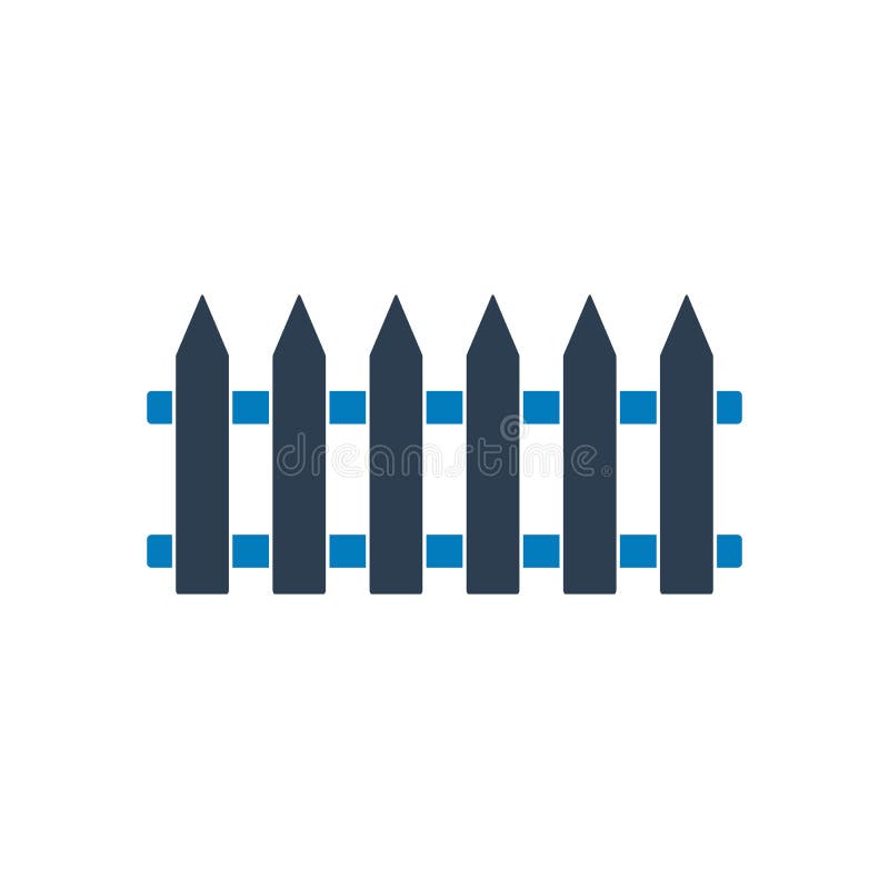 Icono De La Cerca. Vector De Estilo Plano Ilustración del Vector ...