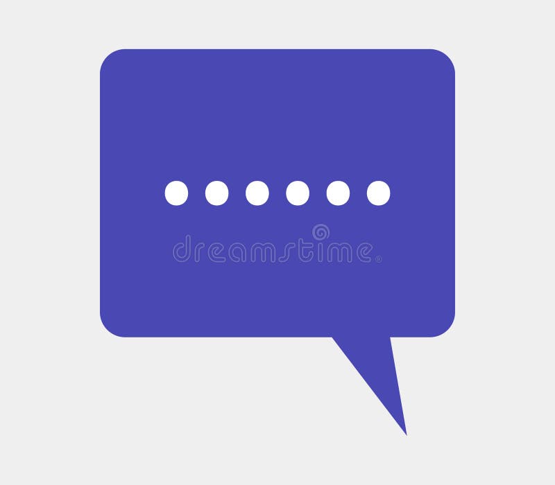 Icono De Chat Ilustrado En Vector Sobre Fondo Blanco Stock de ...