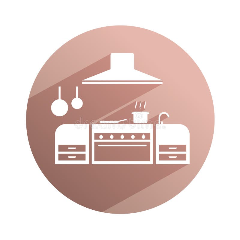 Icono de la cocina ilustración del vector. Ilustración de interior ...