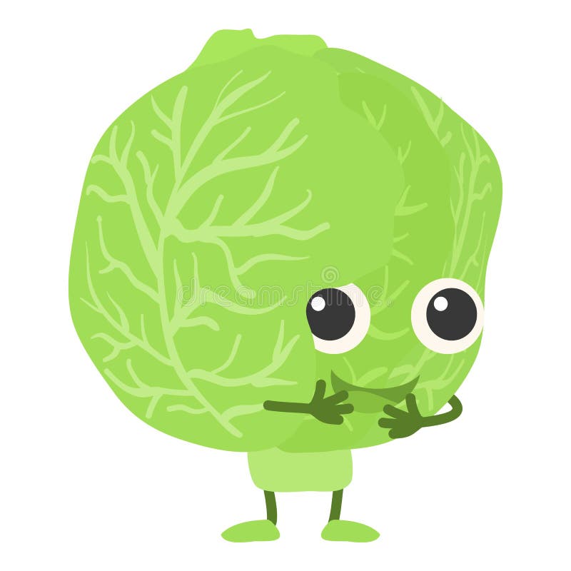 Icono De La Col, Estilo De La Historieta Ilustración del Vector ...