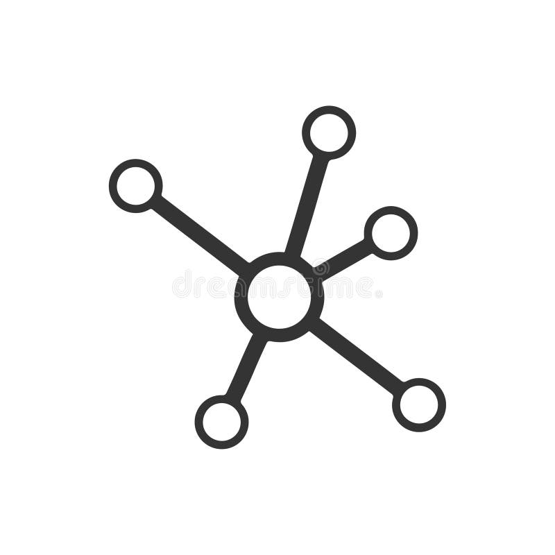 Icono De La Conectividad Del Negocio Ilustración del Vector ...