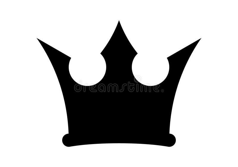 Icono De La Corona Silueta De La Corona Forma Simple Ilustración del ...