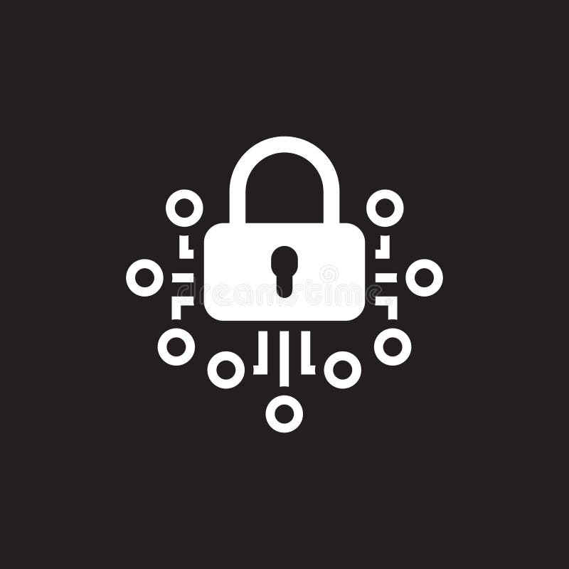 Icono De La Criptografía Tecnología Ilustración del Vector ...
