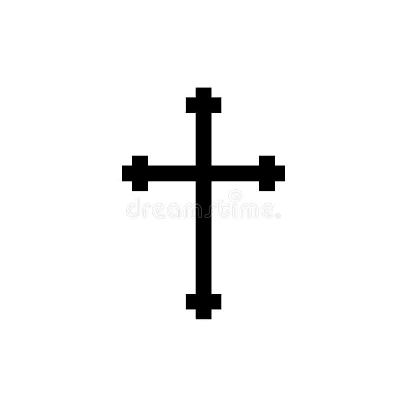 Cruz Cristiana Y Escudo De Fe Logo De La Iglesia Símbolo Religioso