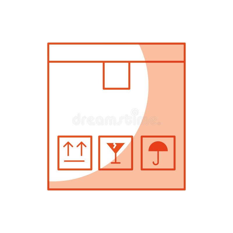 Icono De La Entrega Del Cartón De La Caja Ilustración del Vector ...