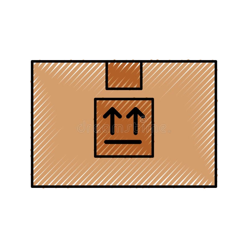 Icono De La Entrega Del Cartón De La Caja Ilustración del Vector ...