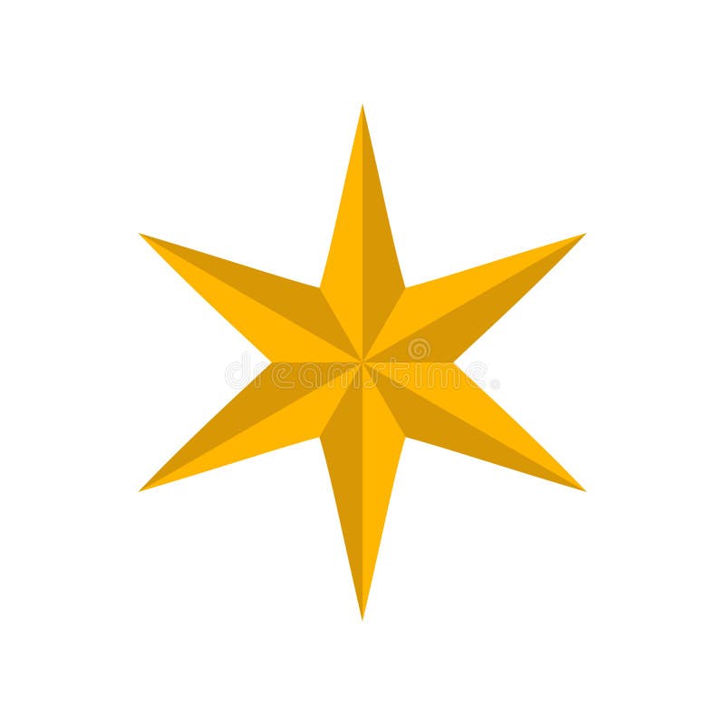 Estrella Grande Aislada En El Fondo Blanco Vector Stock de ilustración ...