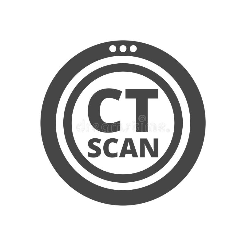 Icono De La Exploración Del CT, Escáner Del CT Ilustración del Vector ...