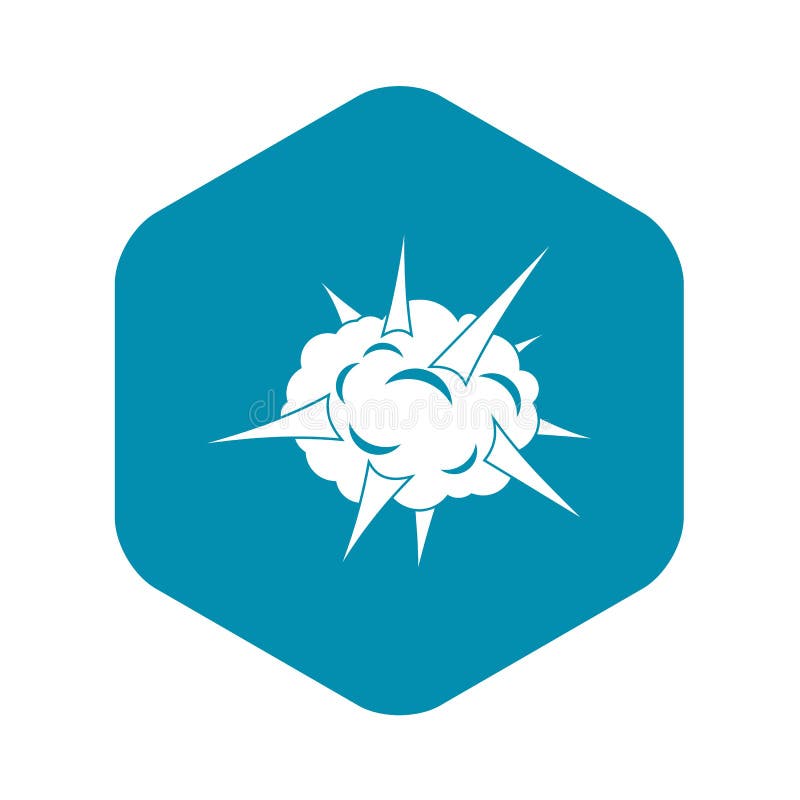 Icono De La Explosi?n Del Poder, Estilo Simple Ilustración del Vector - Ilustración de efecto ...