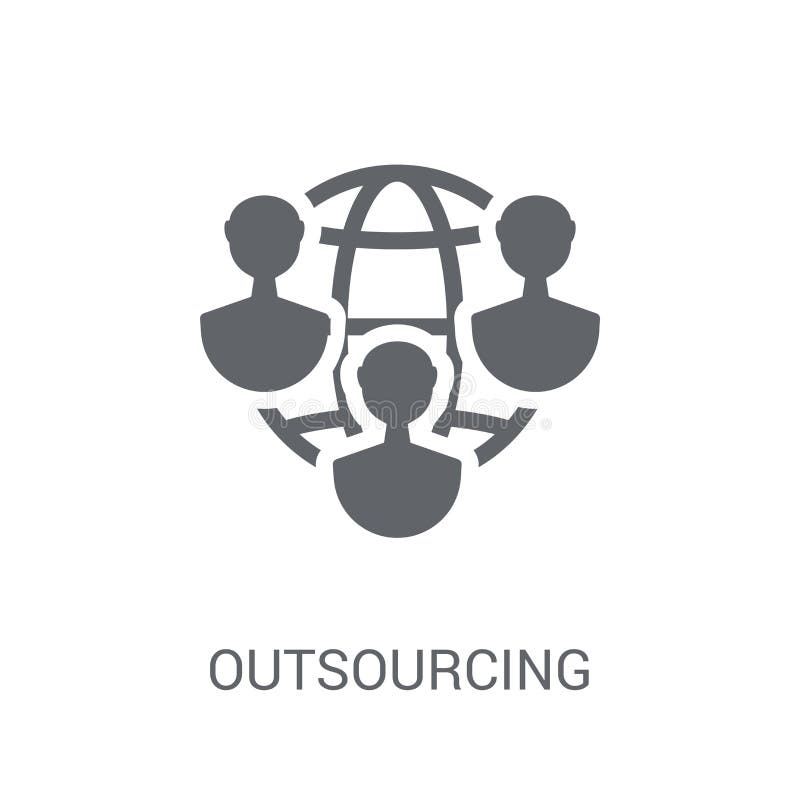 Icono De La Externalización Ilustración del Vector - Ilustración de ...