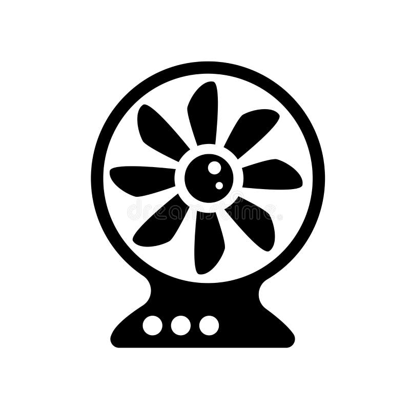 Icono de la fan ilustración del vector. Ilustración de ventilador ...