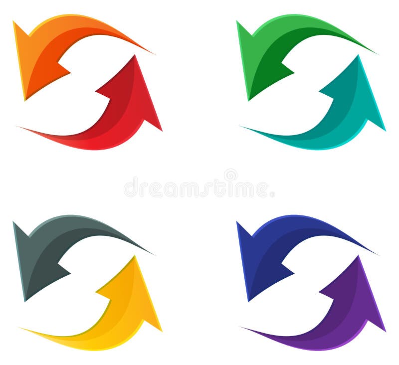 Icono De Flecha De Intercambio Simple Vector Plano Ilustración del ...