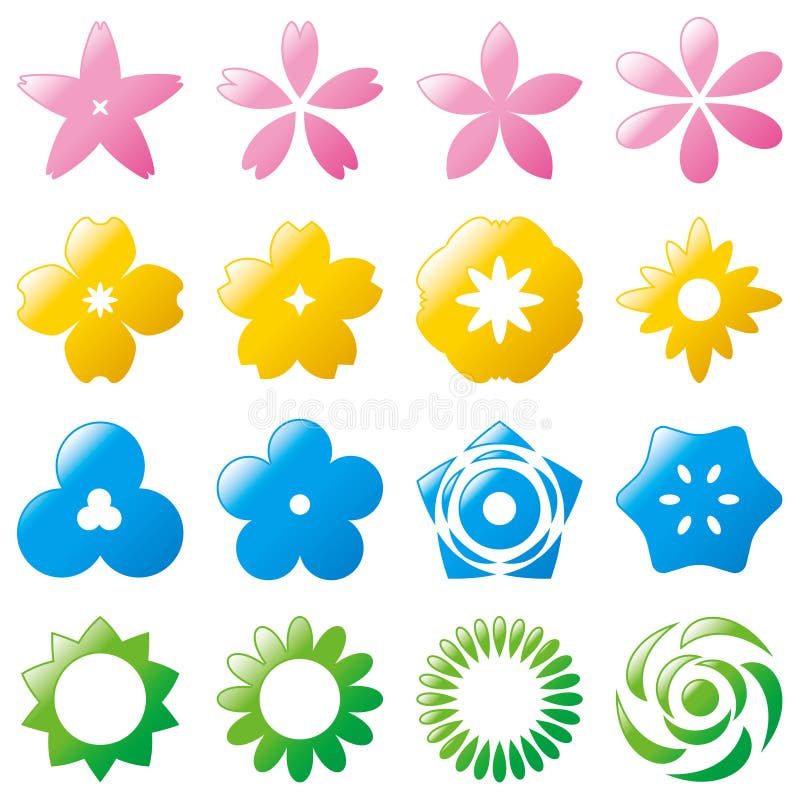 Icono de flor ilustración del vector. Ilustración de arte - 21171785