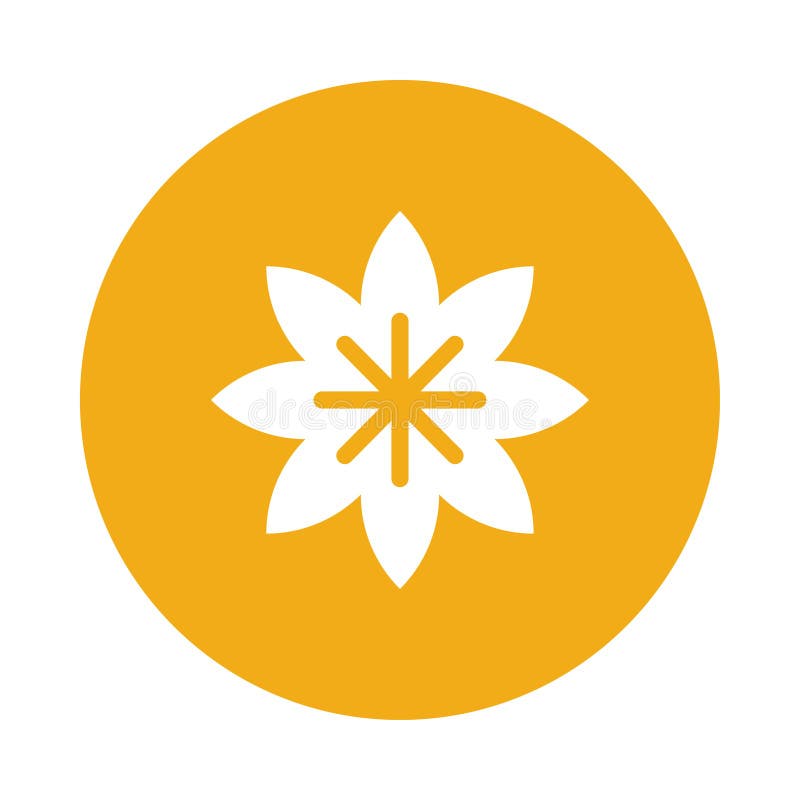 Icono de la flor del flor ilustración del vector. Ilustración de flor ...