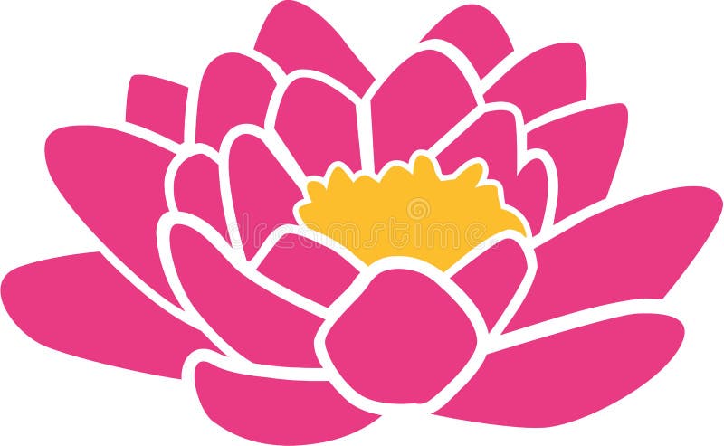 Vector Del Icono De La Flor De Loto Ilustración del Vector ... Vector Del Icono De La Flor De Loto Ilustración del Vector ...