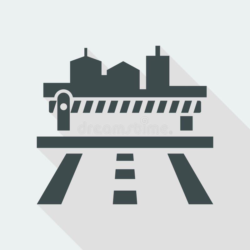 Icono De La Frontera De Carretera Ilustración del Vector - Ilustración ...