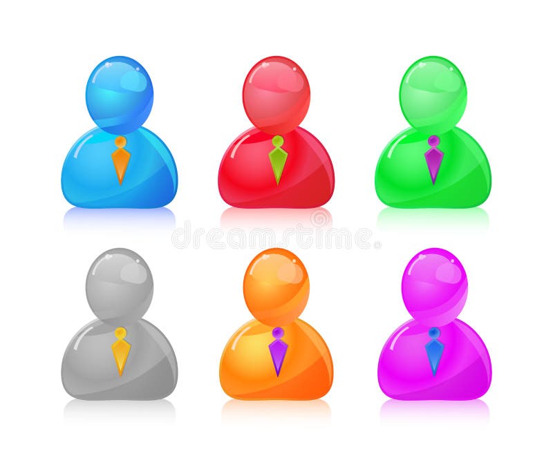 Icono de la gente ilustración del vector. Ilustración de acortar - 16499457