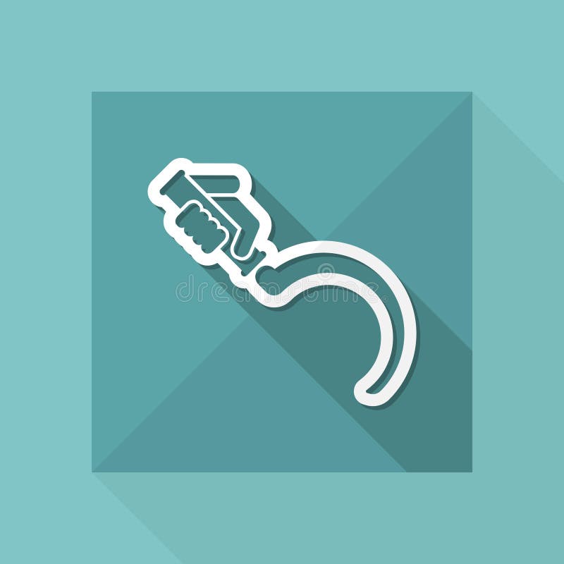 Icono de la hoz ilustración del vector. Ilustración de concepto - 119147286