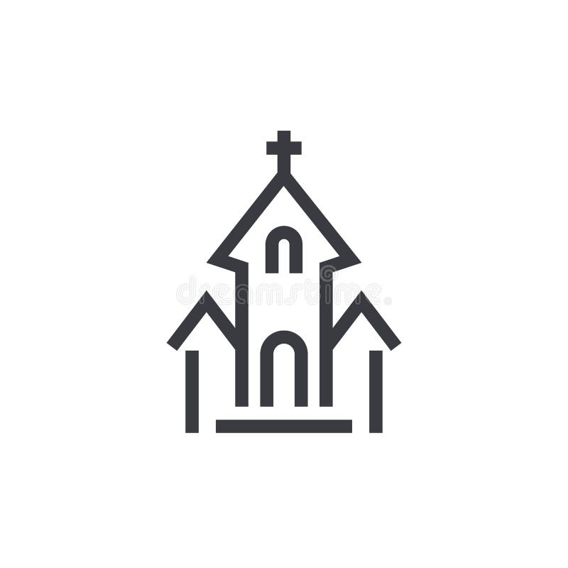 Icono De La Iglesia, Vector Ilustración del Vector - Ilustración de ...