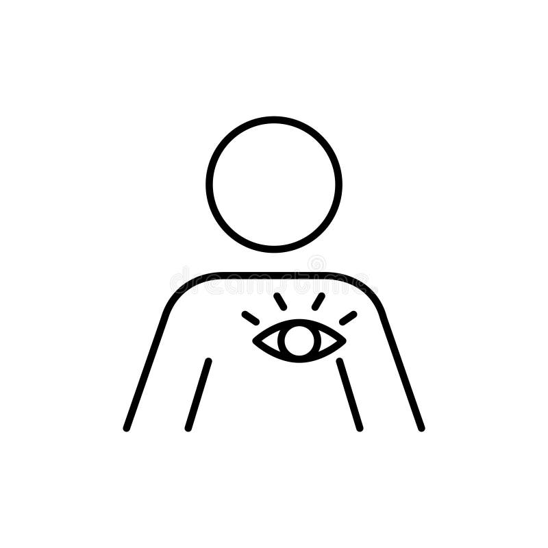 Icono De La Intuición, Ejemplo Del Vector Ilustración del Vector ...