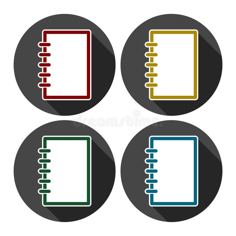 Icono de la libreta ilustración del vector. Ilustración de cuaderno ...