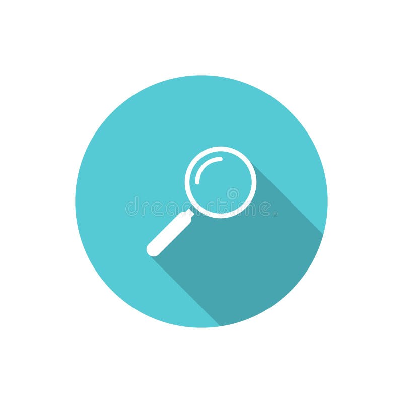 Icono de la lupa ilustración del vector. Ilustración de lupa - 45548661