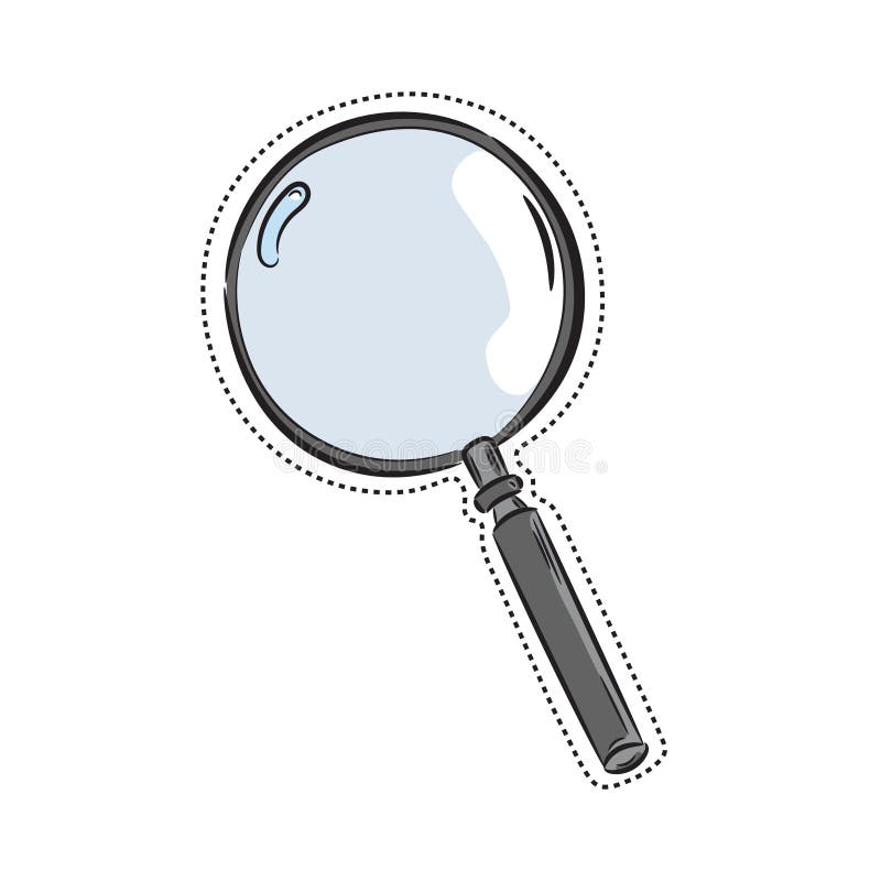 Icono De La Lupa Del Vector Ilustración del Vector - Ilustración de ...