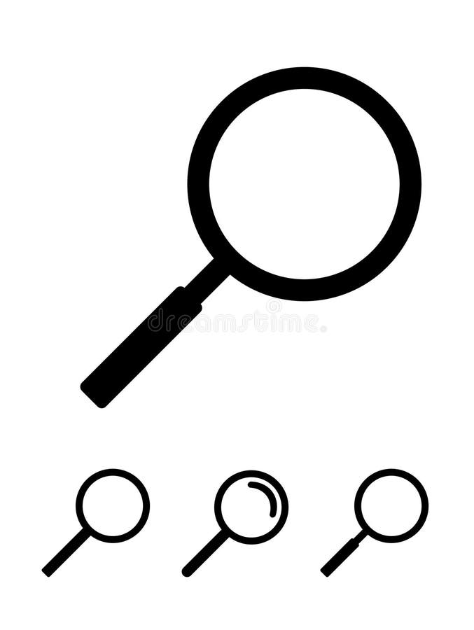 Icono De La Lupa Del Vectores De La Lupa. Ilustración del Vector ...