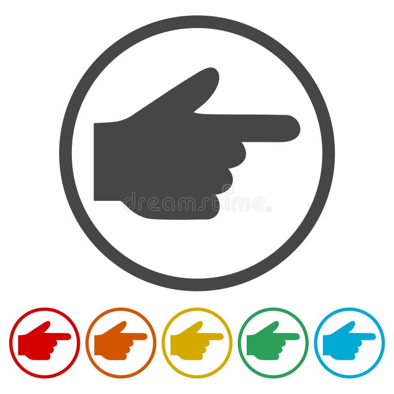 Icono De La Mano, Cursor De La Mano Ilustración del Vector ...