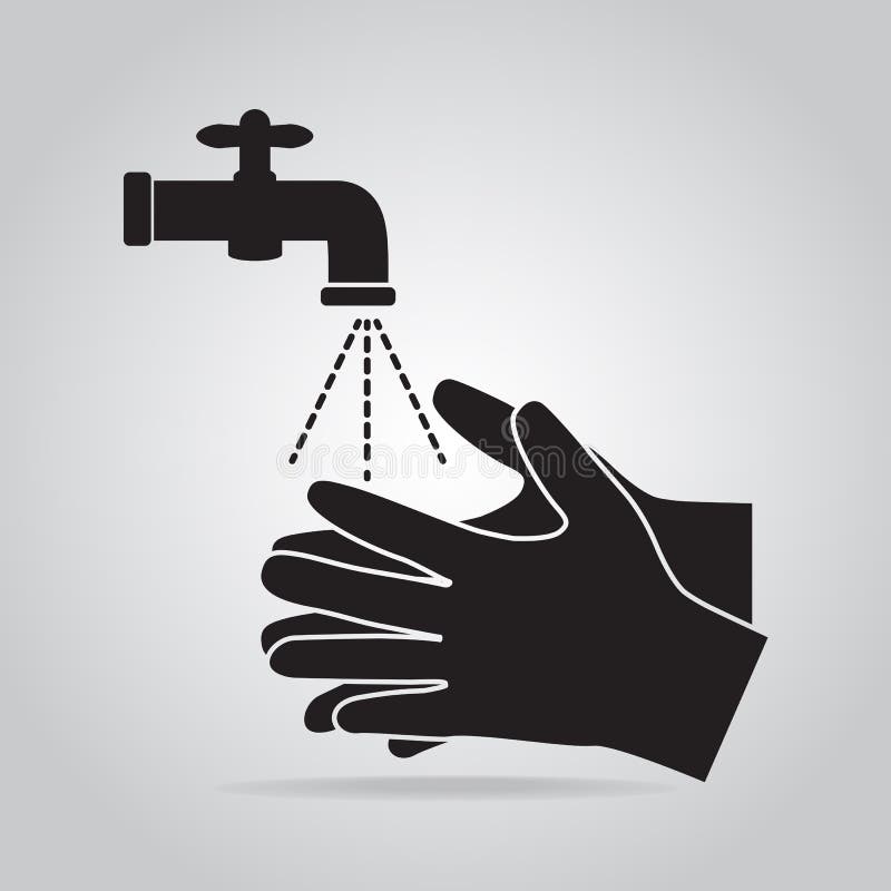 Icono De La Mano Que Se Lava Ilustración del Vector - Ilustración de ...