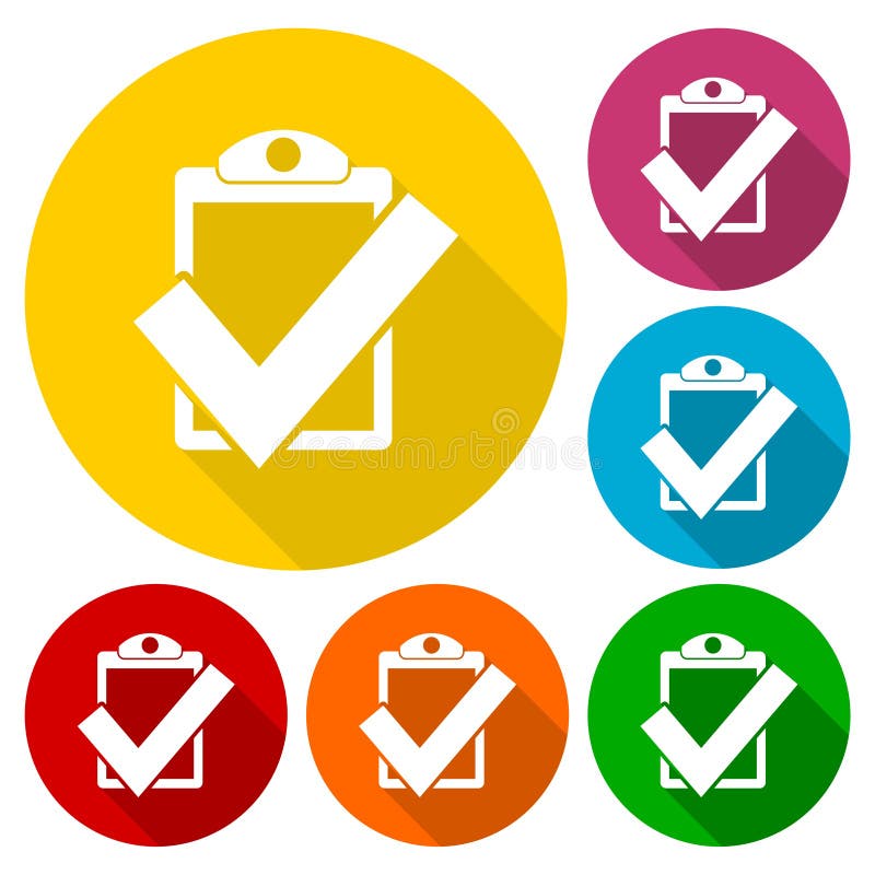 Icono De La Marca De Cotejo Ilustración del Vector - Ilustración de ...