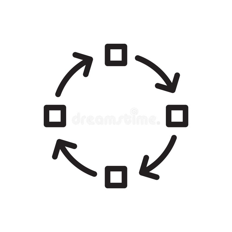 Icono De La Metodología, Ejemplo Del Vector Ilustración del Vector ...