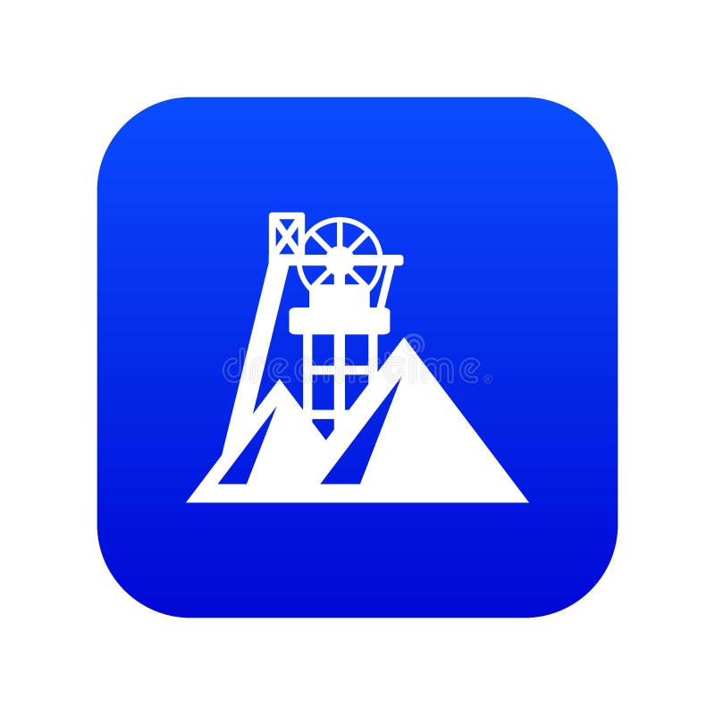 Icono De La Mina, Estilo Simple Ilustración del Vector - Ilustración de ...