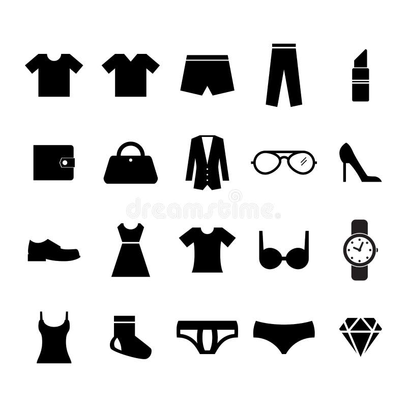 Icono de la moda stock de ilustración. Ilustración de percha - 42944871