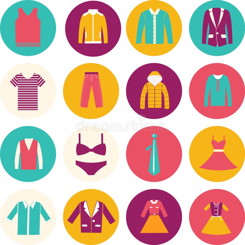 Icono De La Moda De La Ropa De Los Grandes Almacenes. Ilustración del ...