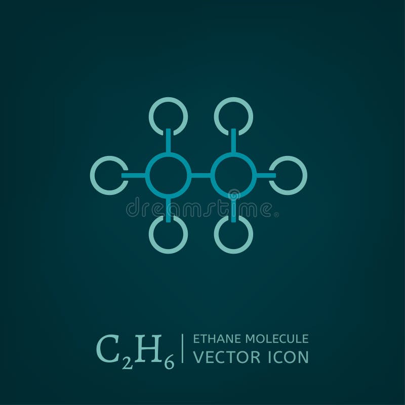 SISTEMA De La Molécula Del Etano Ilustración del Vector - Ilustración ...