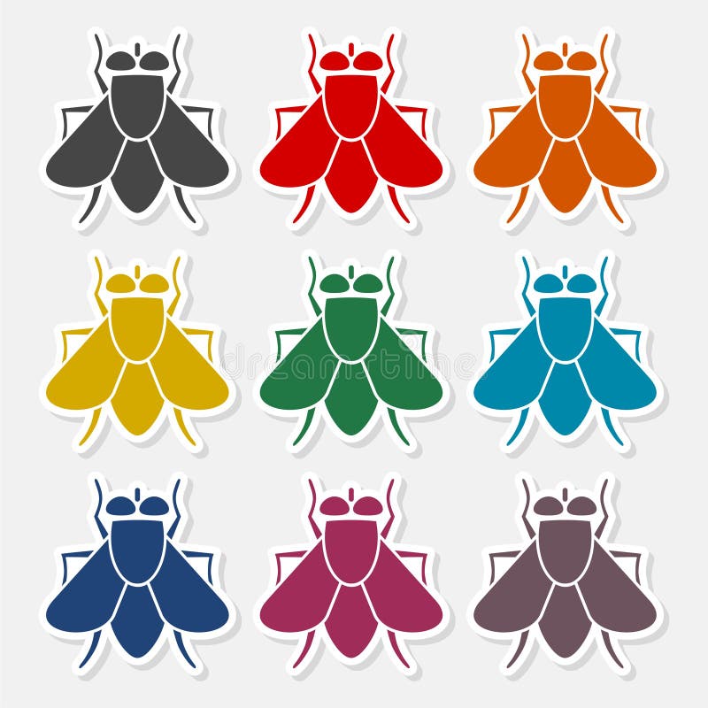 Icono De La Mosca - Ejemplo Del Vector Ilustración del Vector ...